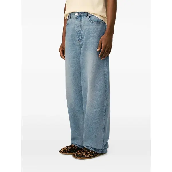 AMI Paris Denim Wide-leg Jeans