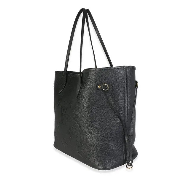 LOUIS VUITTON Giant Monogram Empreinte Neverfull Mm - Black