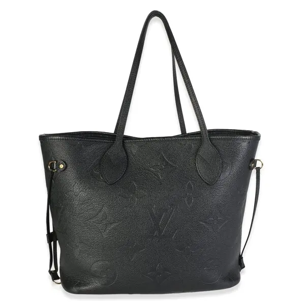 LOUIS VUITTON Giant Monogram Empreinte Neverfull Mm - Black