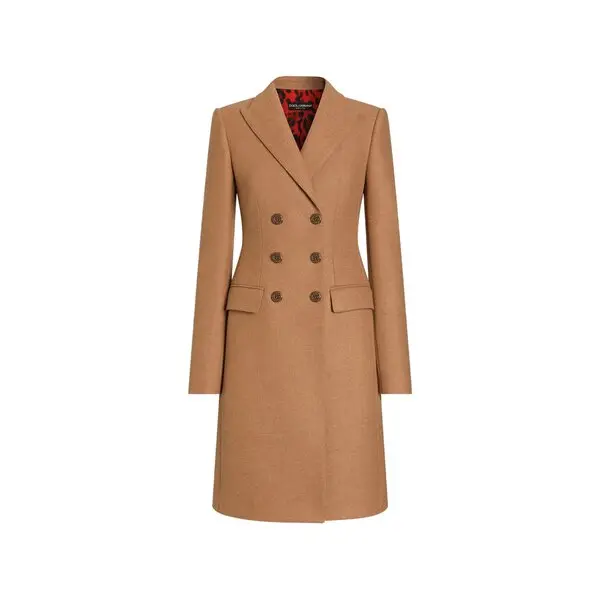 Dolce & Gabbana Neutrals Coats Double Breasted & Peacoats