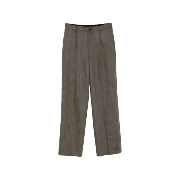 Dries Van Noten Grey Trousers Wide-leg Trousers