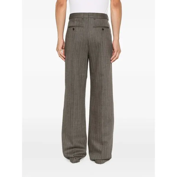 Dries Van Noten Grey Trousers Wide-leg Trousers