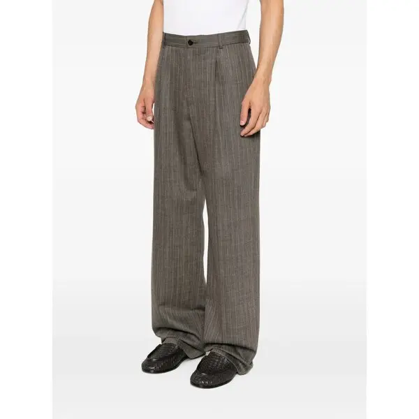 Dries Van Noten Grey Trousers Wide-leg Trousers