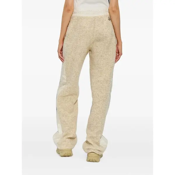 Moncler Neutrals Trousers Track Pants - Cream