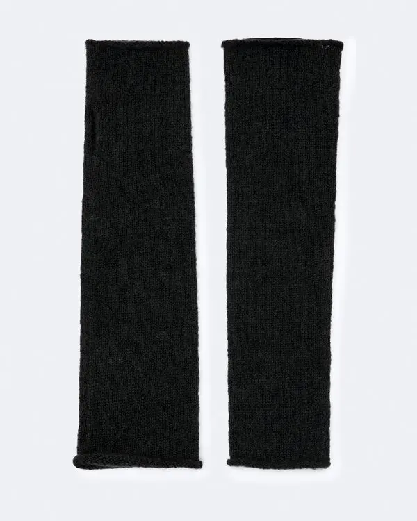 ALLSAINTS Innes Mohair-blend Armwarmers - Black