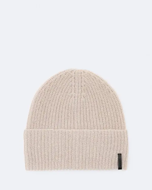 ALLSAINTS Nea Mohair-blend Cuffed Beanie - Brown