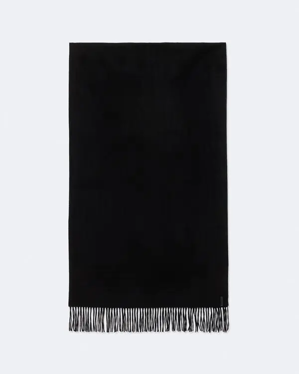 ALLSAINTS Reid Tasselled Wool Scarf - Black