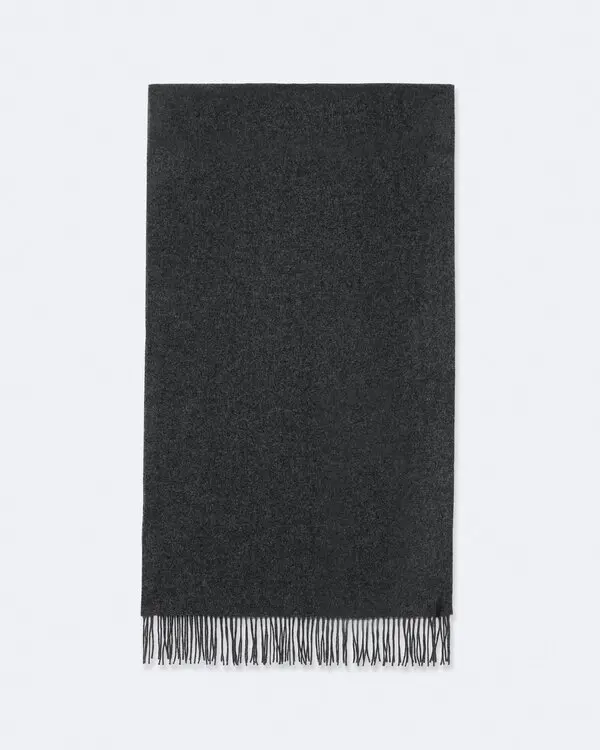 ALLSAINTS Reid Tasselled Wool Scarf - Grey