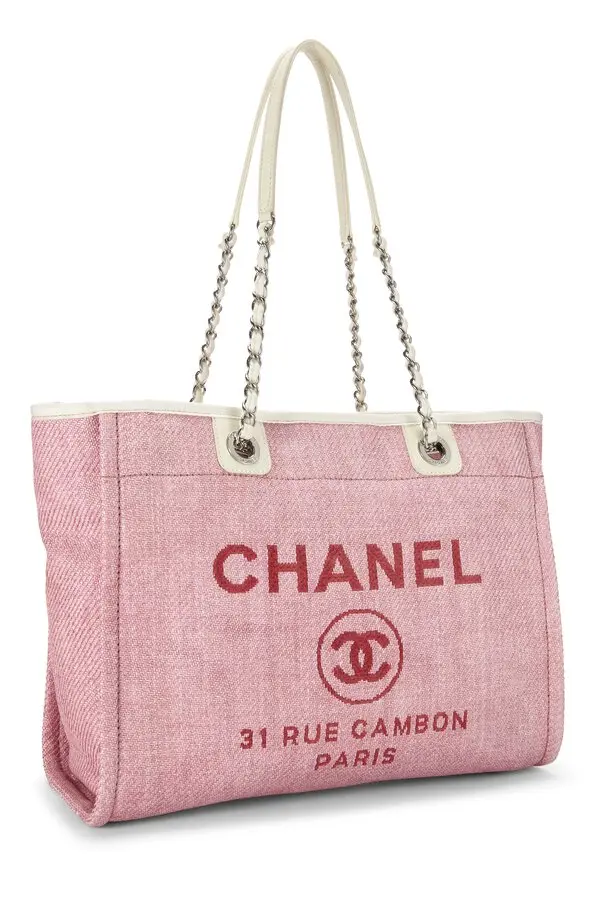 Chanel Raffia Deauville Shopping Tote