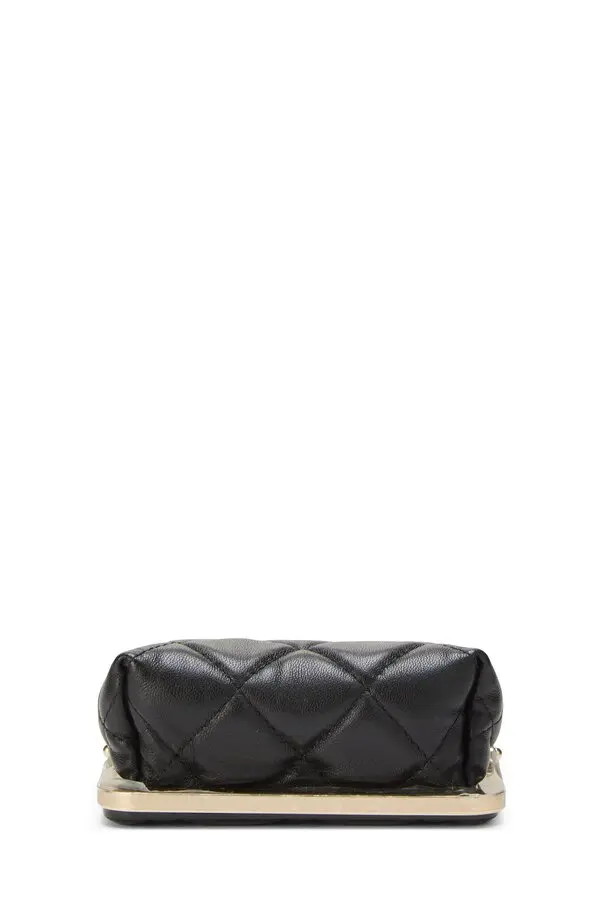 Chanel Lambskin Plexiglass Clutch On Chain