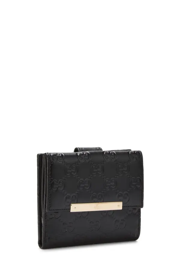 Gucci Ssima French Flap Wallet