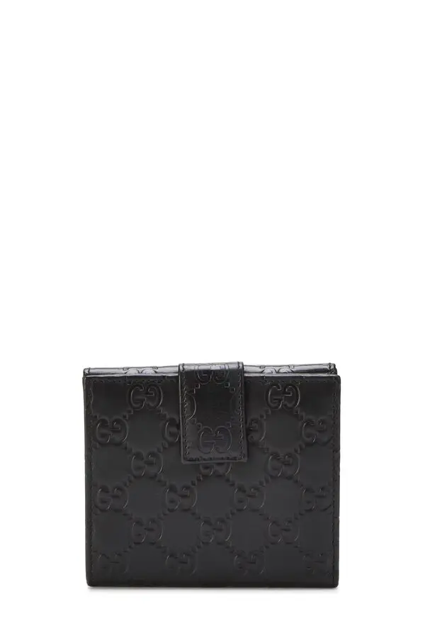Gucci Ssima French Flap Wallet
