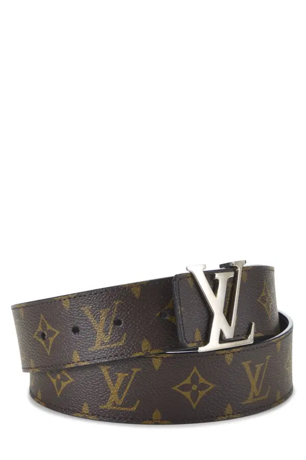 LOUIS VUITTON Monogram Initials Reversible Belt 90 - Brown