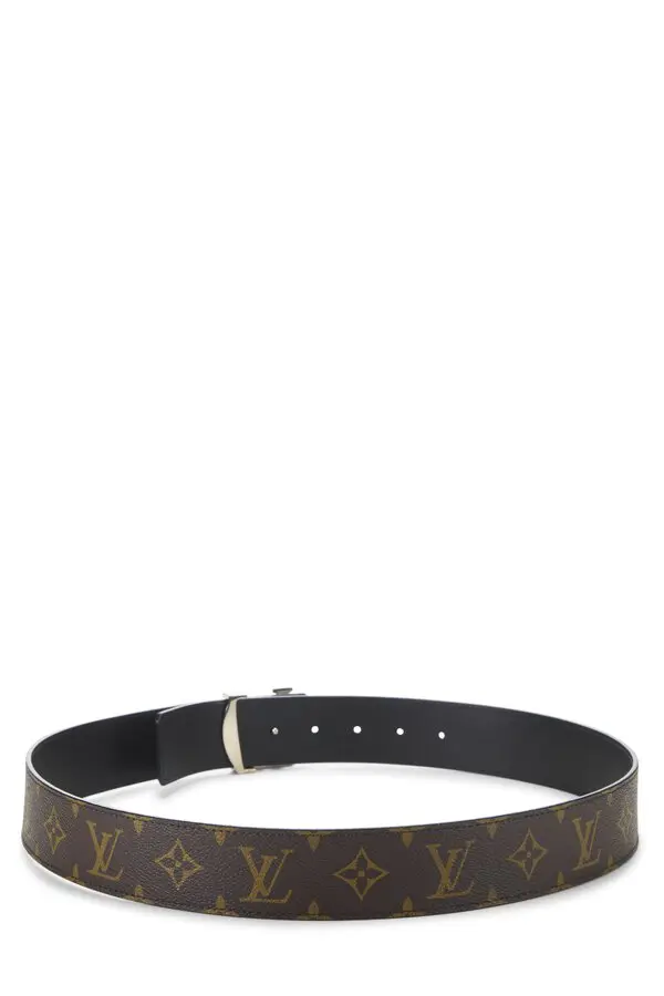 LOUIS VUITTON Monogram Initials Reversible Belt 90 - Brown