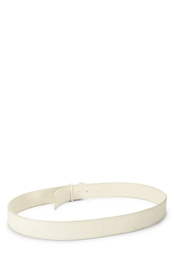 LOUIS VUITTON Taurillon Initials Reversible Belt 95