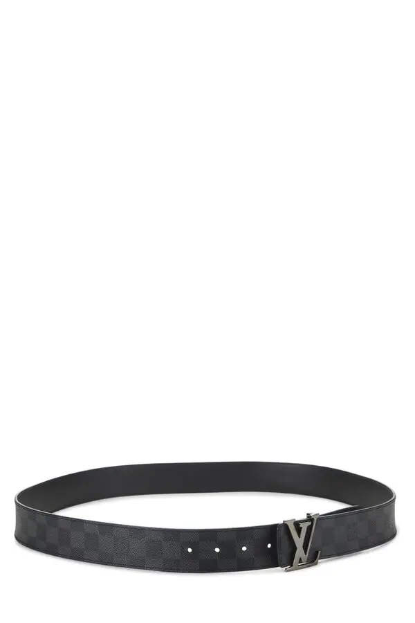 LOUIS VUITTON Damier Graphite Ceinture Initiales 120