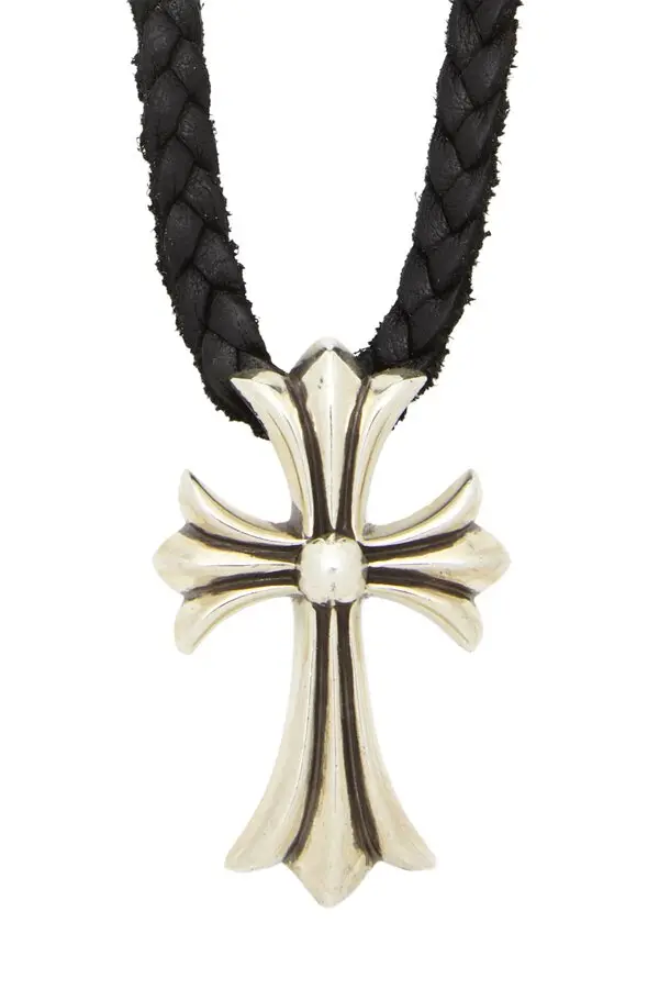 Chrome Hearts Sterling Cross Pendant Necklace