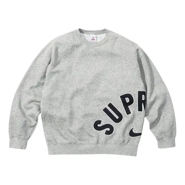 Supreme X Nike Arc Crewneck 'grey Black