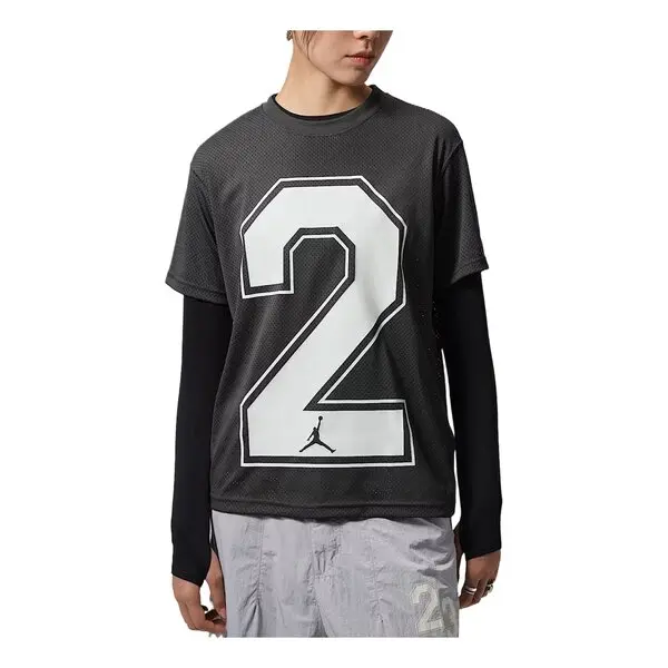 JORDAN Flight Girlfriend T-shirt - Anthracite