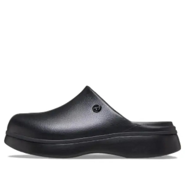 CROCS Dylan Notched Chestnut Platform - Black