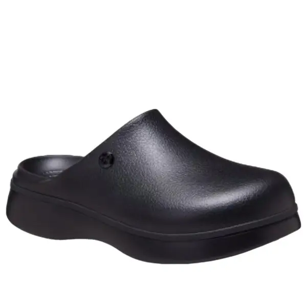 CROCS Dylan Notched Chestnut Platform - Black