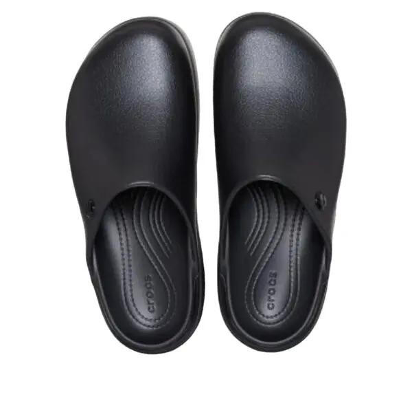 CROCS Dylan Notched Chestnut Platform - Black