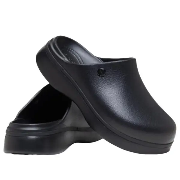 CROCS Dylan Notched Chestnut Platform - Black
