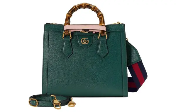 Gucci Diana Small Tote Bag - Dark Green