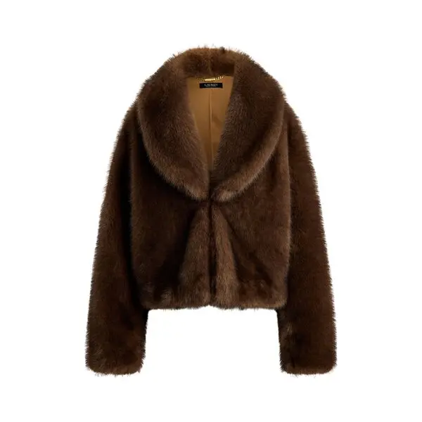 Ralph Lauren Faux-fur Shawl-collar Coat