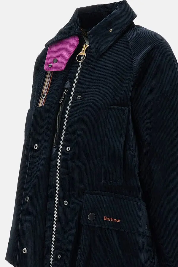 Barbour X Paul Smith Giacca Beaufort In Velluto A Coste
