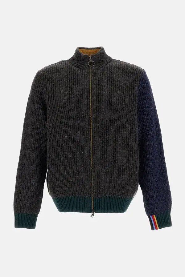 Barbour X Paul Smith Maglione Con Zip - Brown