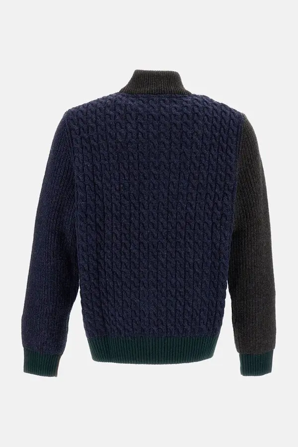 Barbour X Paul Smith Maglione Con Zip - Brown