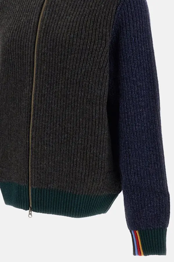 Barbour X Paul Smith Maglione Con Zip - Brown