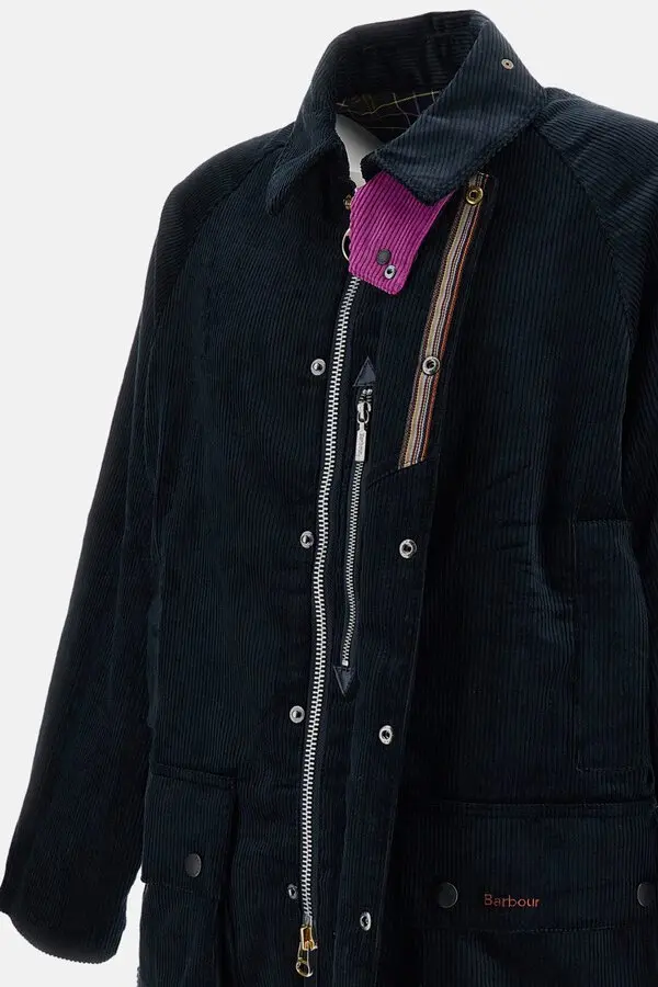 Barbour X Paul Smith Giacca In Velluto A Coste Beaufort - Blu