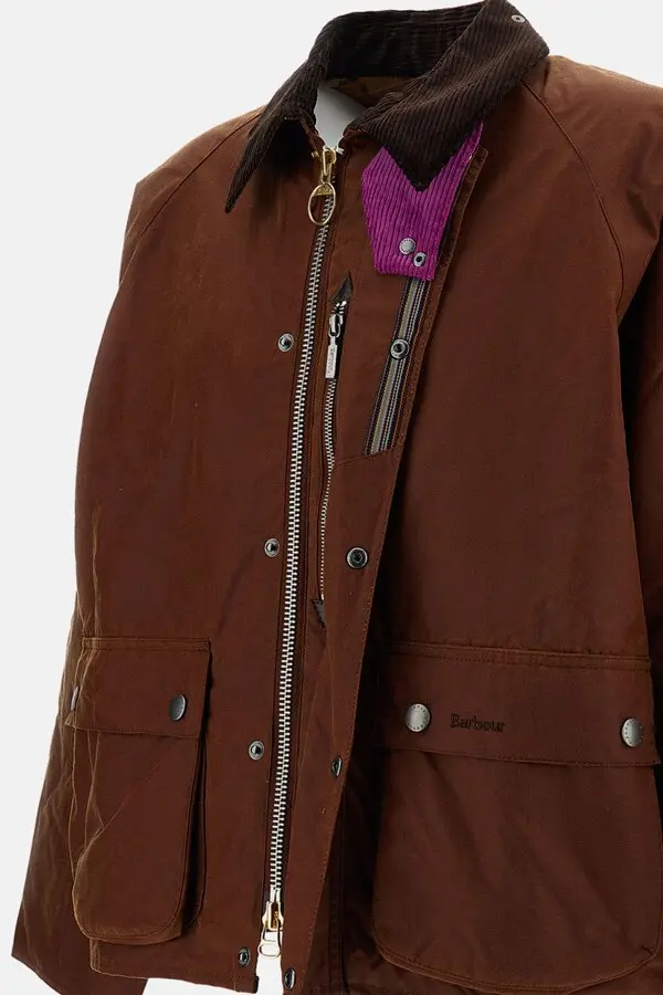 Barbour X Paul Smith Giacca Transport Wax - Brown