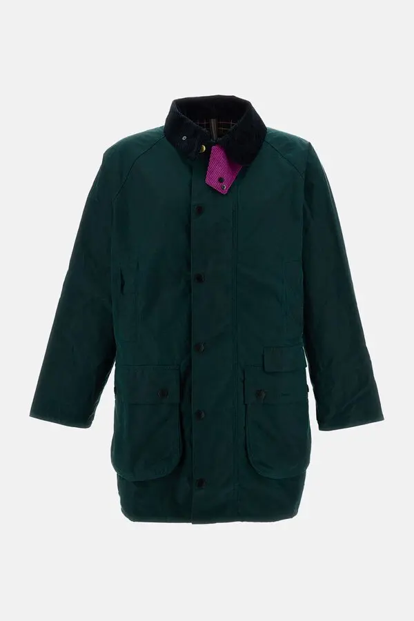 Barbour X Paul Smith Giacca Gamefair Wax - Green