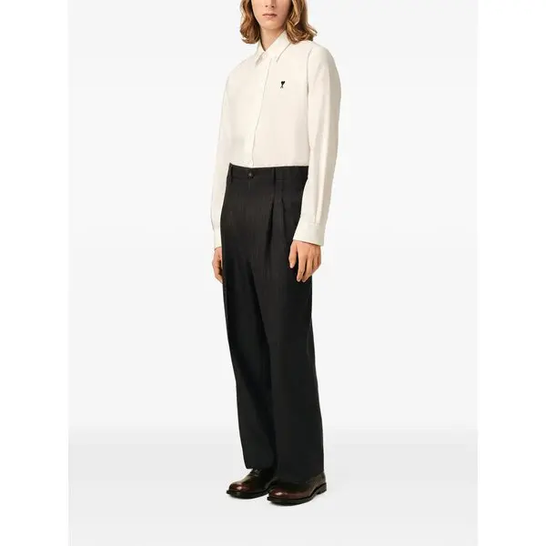AMI Paris Grey Trousers Tailored Trousers