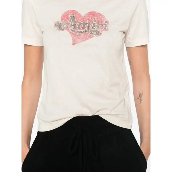 Amiri Neutrals Tops T-shirts & Jerseys
