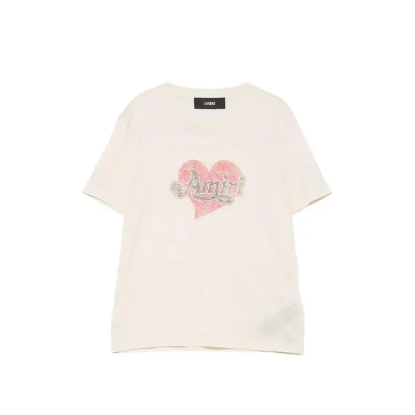 Amiri Neutrals Tops T-shirts & Jerseys - Cream