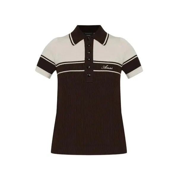 Amiri Tops Polo Tops - Brown