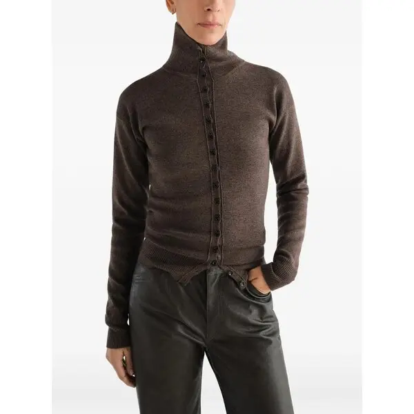 LEMAIRE Tops Cardigans - Brown