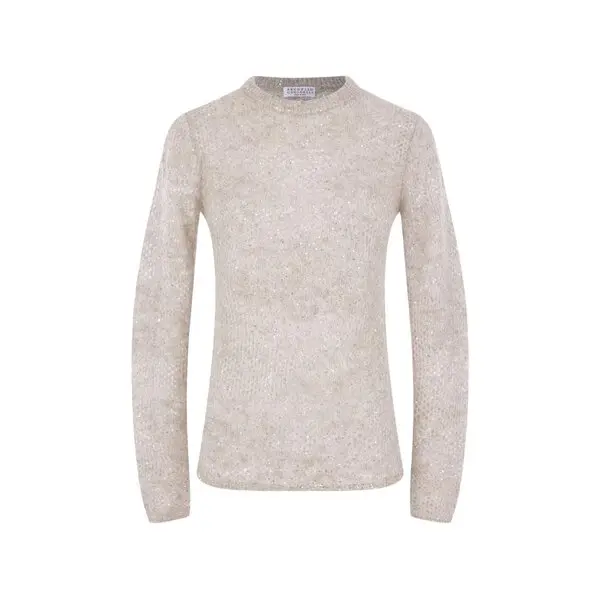 Brunello Cucinelli Neutrals Knitwear Jumpers - Cream