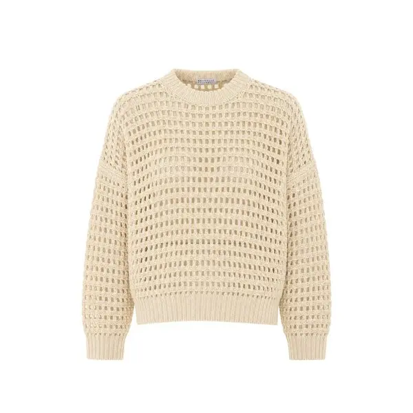 Brunello Cucinelli Neutrals Knitwear Jumpers - Cream