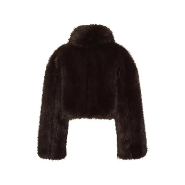 ROTATE BY BIRGER CHRISTENSEN Jackets Faux Fur & Shearling Jackets - Brown