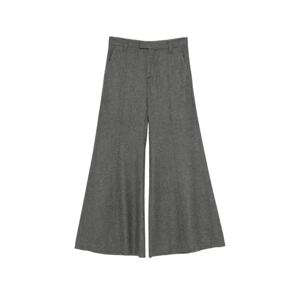 Brunello Cucinelli Grey Trousers Palazzo Pants