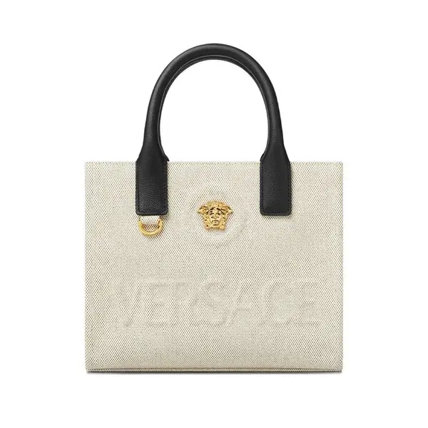 Versace Neutrals Tote Bags - Cream