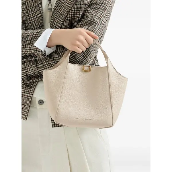 Brunello Cucinelli Neutrals Bucket Bags