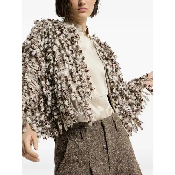 Brunello Cucinelli Neutrals Knitwear Cardigans