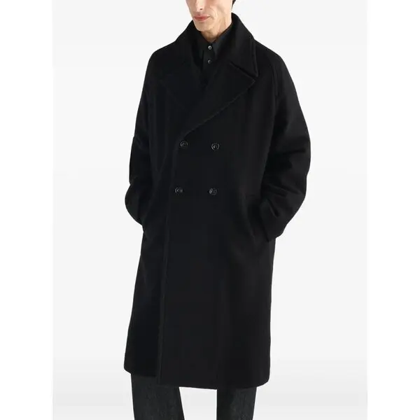 LEMAIRE Coats Single Breasted Coats - Black