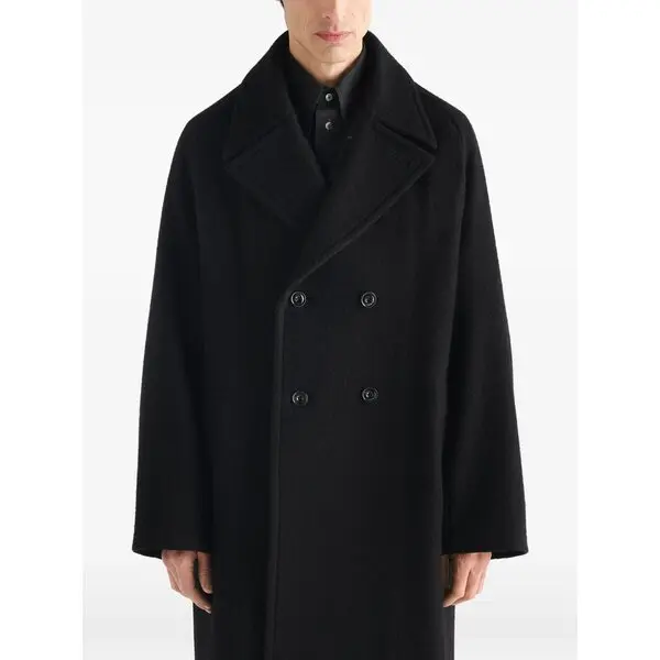 LEMAIRE Coats Single Breasted Coats - Black